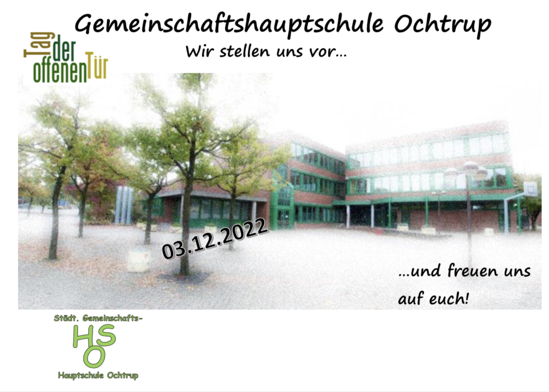 Tag der offenen Tür 2022 - Städtische Gemeinschaftshauptschule Ochtrup